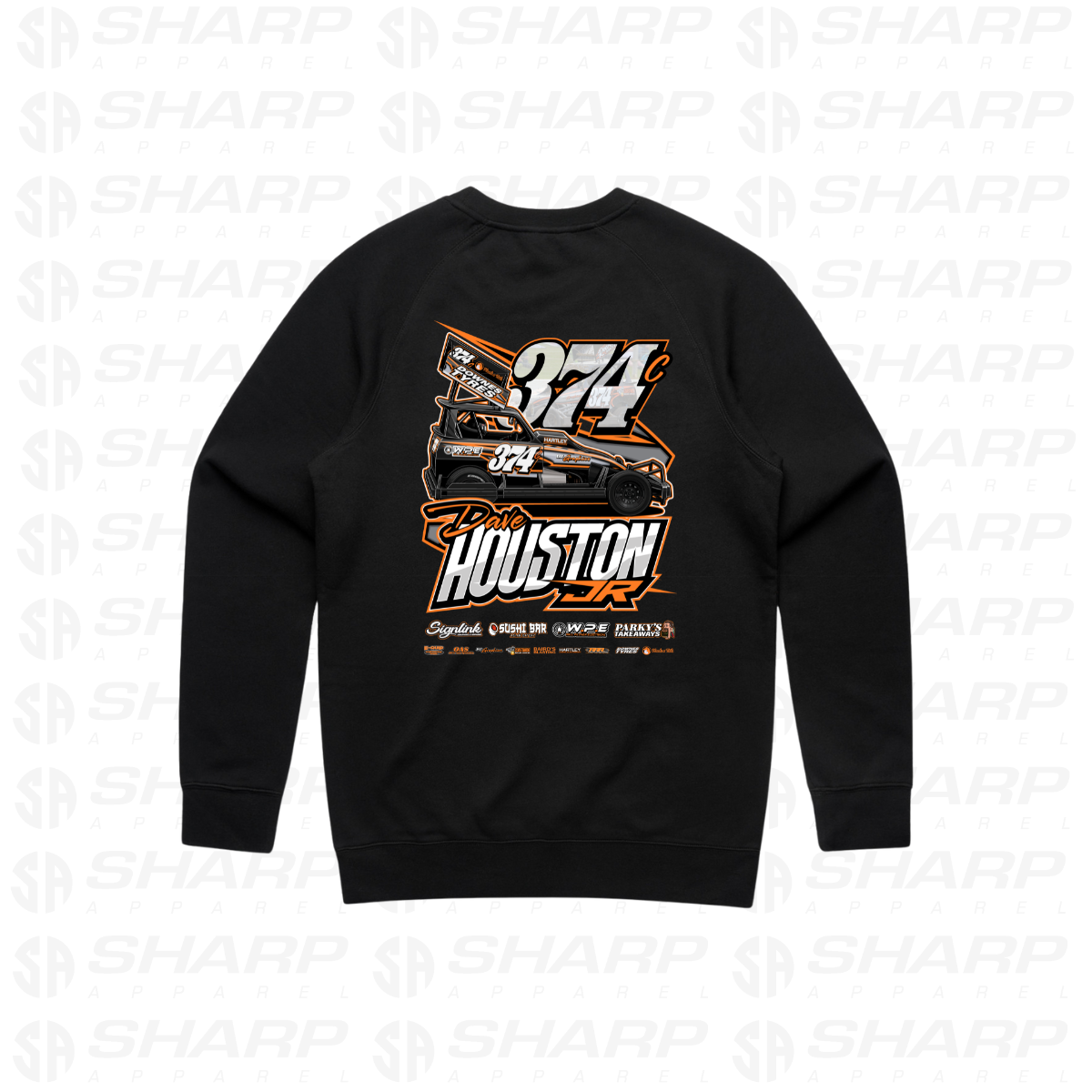 374c Dave Houston Jr 2025/26 - Adults Crew Neck – Sharp Apparel Limited