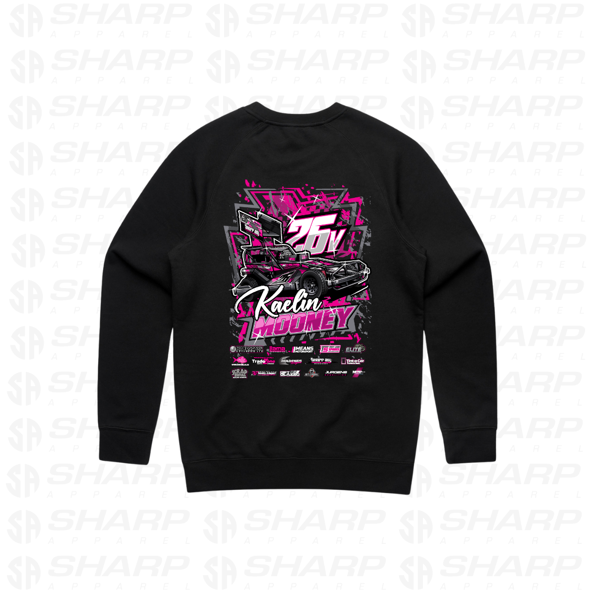 26v Kaelin Mooney 2025/26 - Adults Crew Neck – Sharp Apparel Limited