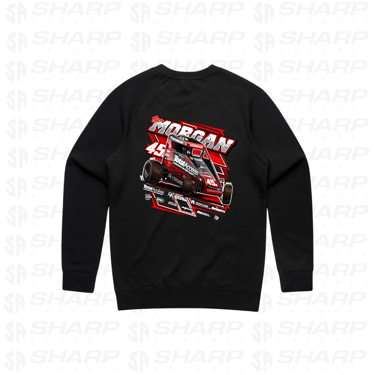 Ben Morgan 45c Midget 2025/26 - Adults Crew Neck – Sharp Apparel Limited